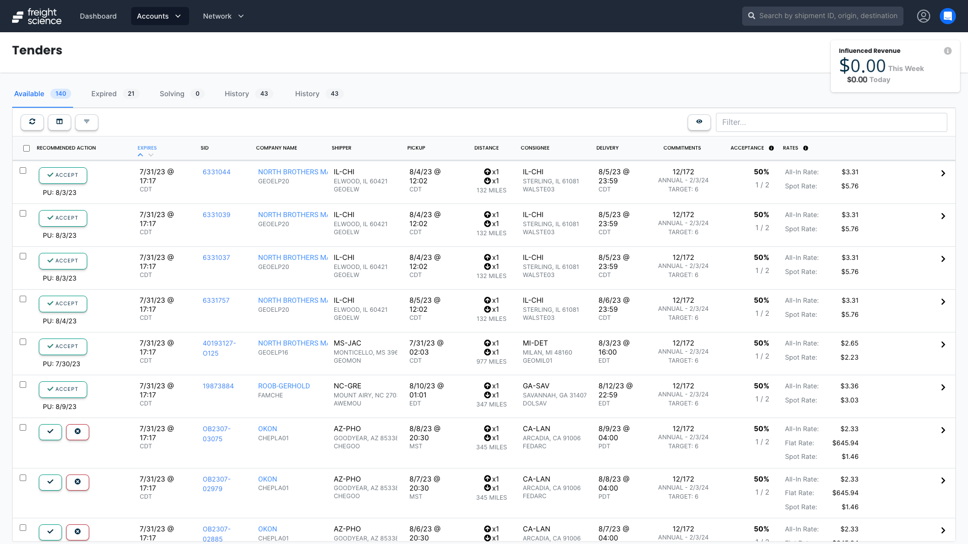 Freight Science Platform Optimize Trucking Operations