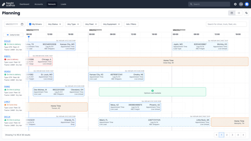 Planning - Freight Science